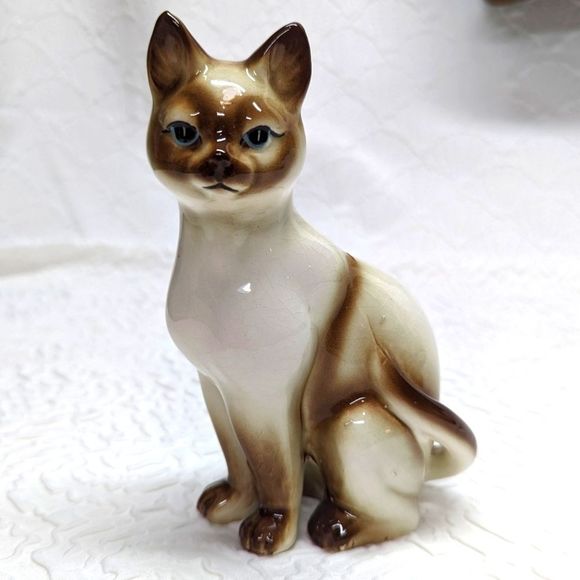 Vintage | Accents | Vintagesiamese Cat Figurine Japan 7 | Poshmark